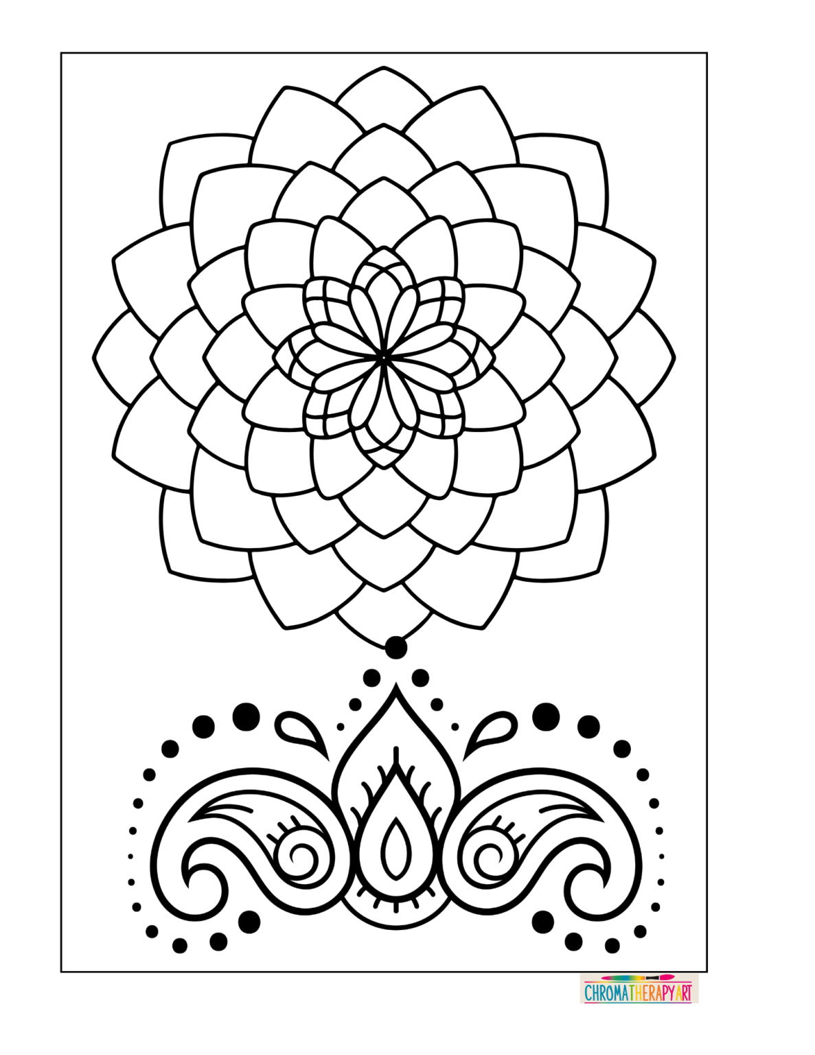 50 Free Printable Stress Relief Coloring Pages for Adults to Relax and ...
