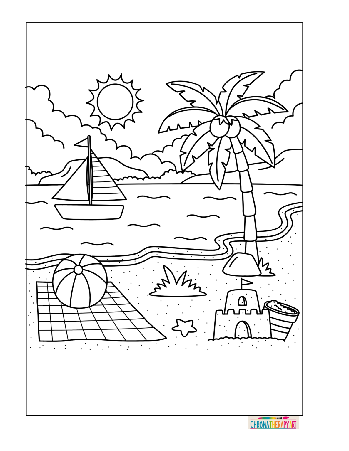 50 Free Printable Stress Relief Coloring Pages for Adults to Relax and ...